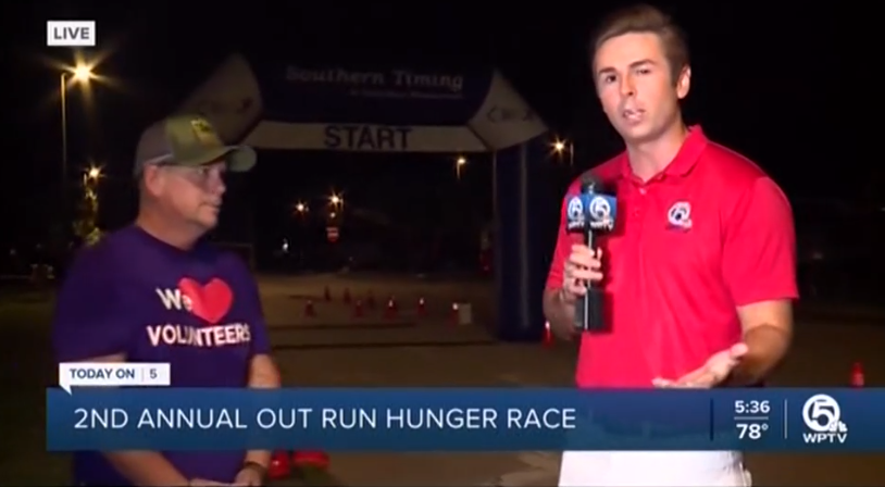 WPTV – 2nd Annual Out Run Hunger Race - Treasure Coast Food Bank
