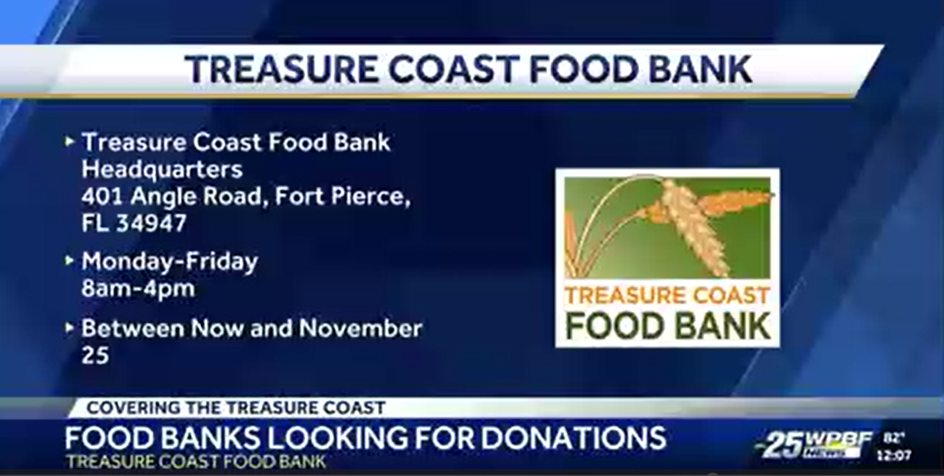 WPBF News Treasure Coast Food Bank hosts turkey collection 2024 ...