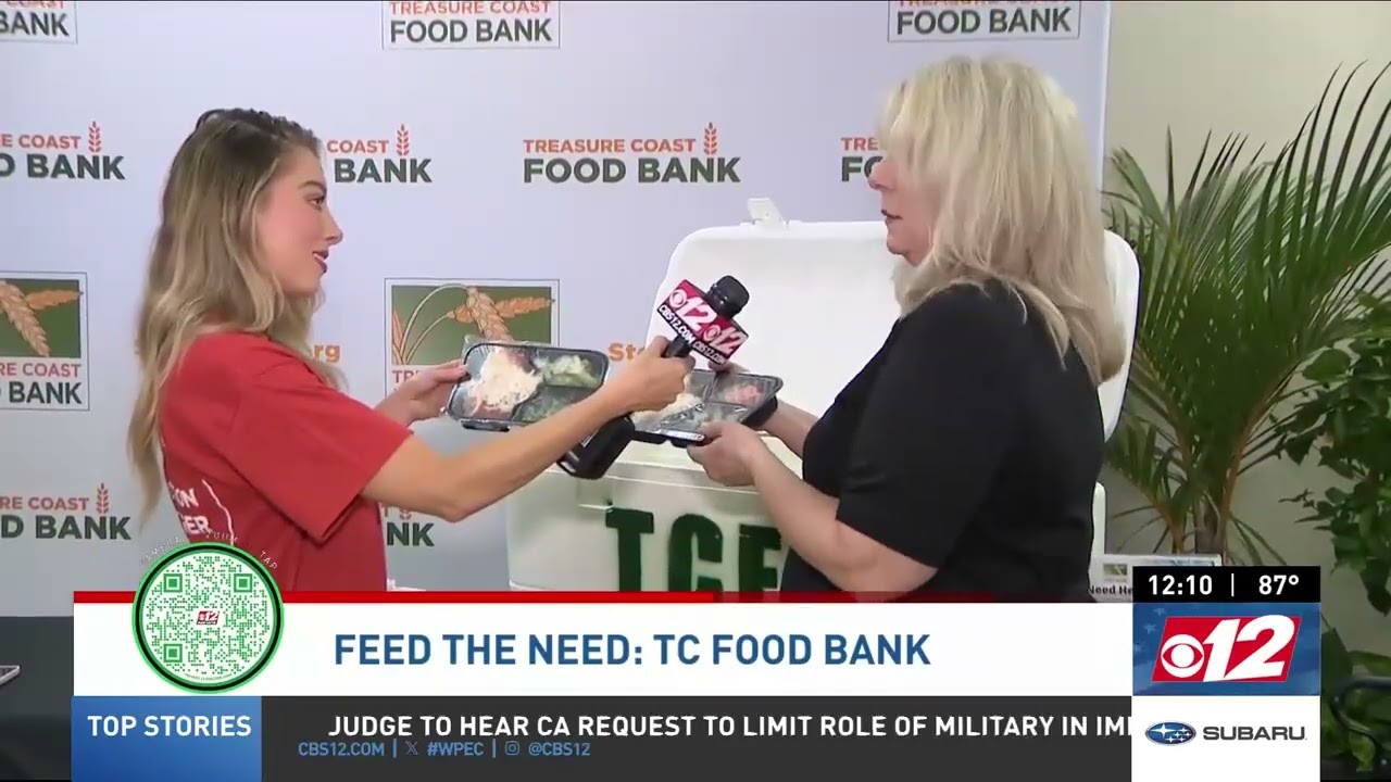 TCFB Partners with CBS 12 Feed The Need | Interview with Judith Cruz on ...